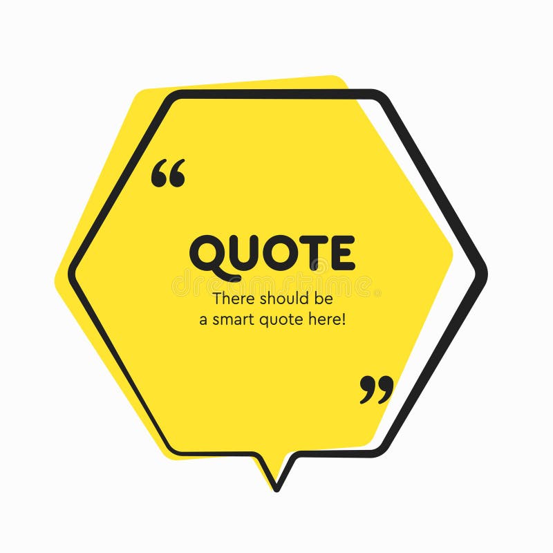 Quote Frame Blank, Text Quote Boxes, Message Stock Vector ...