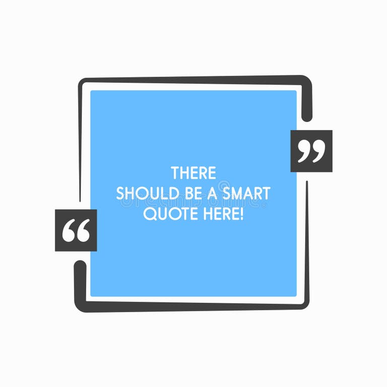Quote Frame Blank, Text Quote Boxes, Message Stock Vector ...