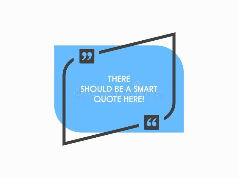 Quote Frame Blank, Text Quote Boxes, Message Stock Illustration ...