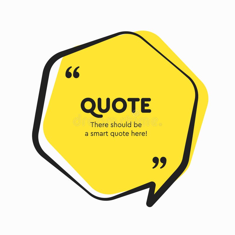 Quote Frame Blank, Text Quote Boxes, Message Stock Vector ...