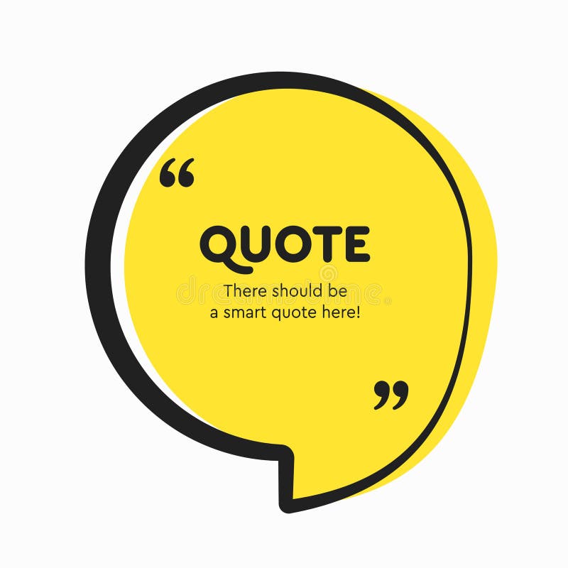 Quote Frame Blank, Text Quote Boxes, Message Stock Vector ...