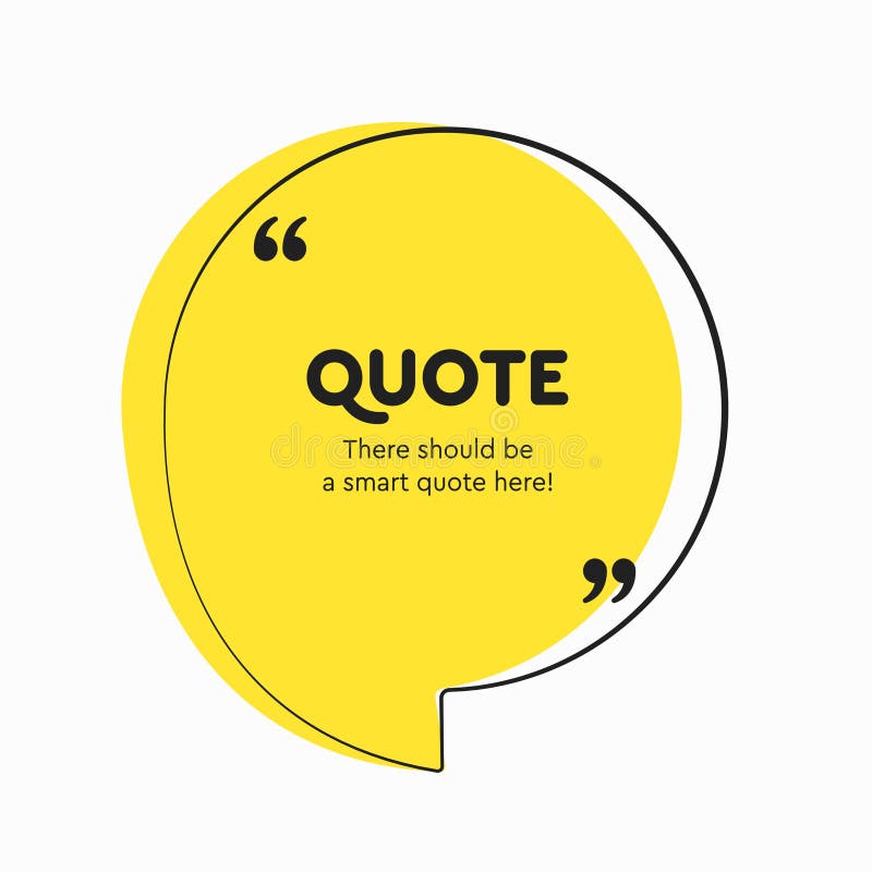 Quote Frame Blank, Text Quote Boxes, Message Stock Vector ...