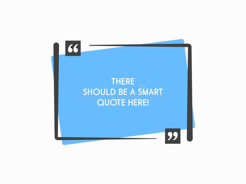 Quote Frame Blank, Text Quote Boxes, Message Stock Illustration ...