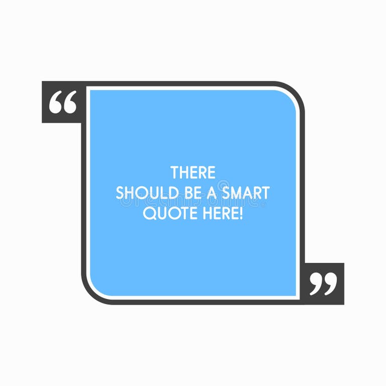 Quote Frame Blank, Text Quote Boxes, Message Stock Vector ...