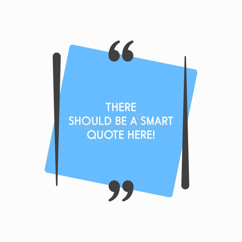 Quote Frame Blank, Text Quote Boxes, Message Stock Illustration ...