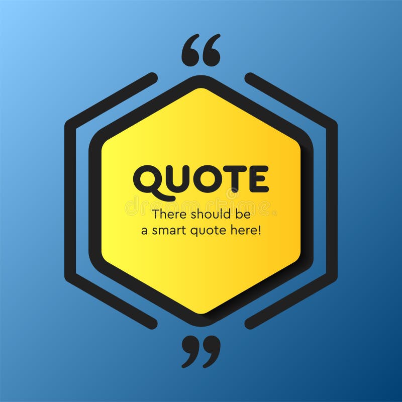 Quote Frame Blank, Text Quote Boxes, Message Stock Illustration ...
