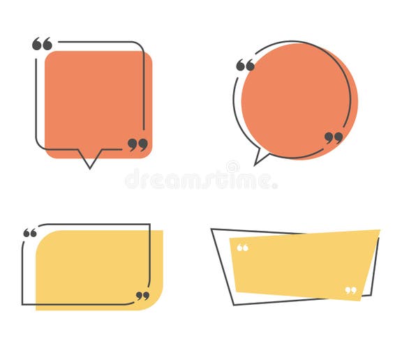 Quote frame icon stock vector. Illustration of idea - 266224577