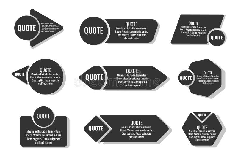 Quote frame notes stock vector. Illustration of bubble - 207643407