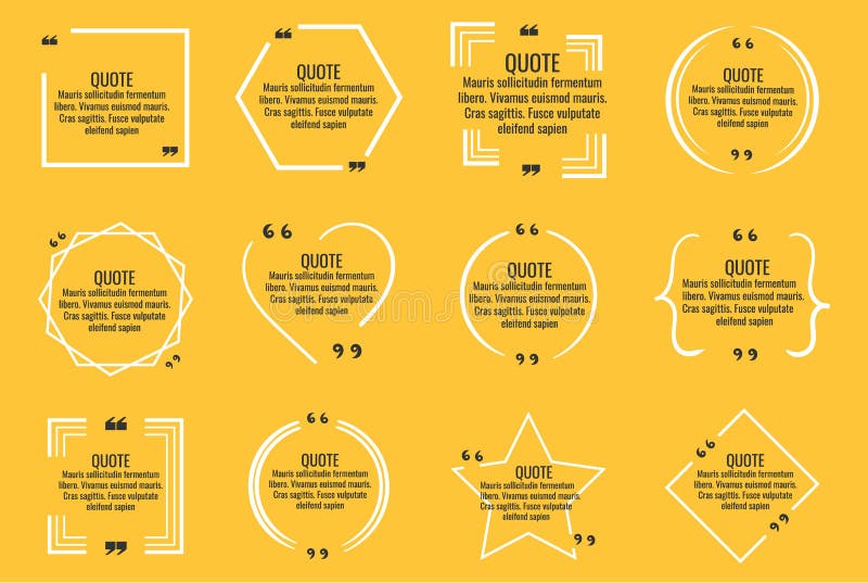 Quote frame notes stock vector. Illustration of blog - 207643741