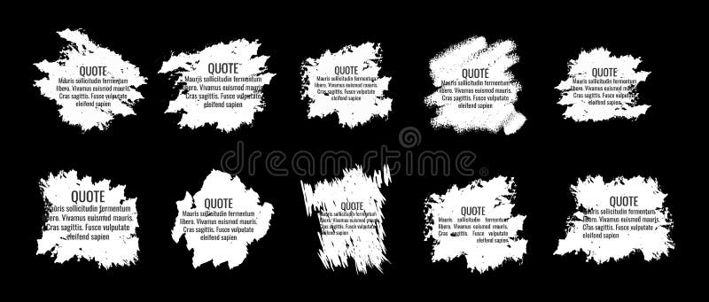 Quote Frame Notes. Layout for Links and Digital Information Stock ...