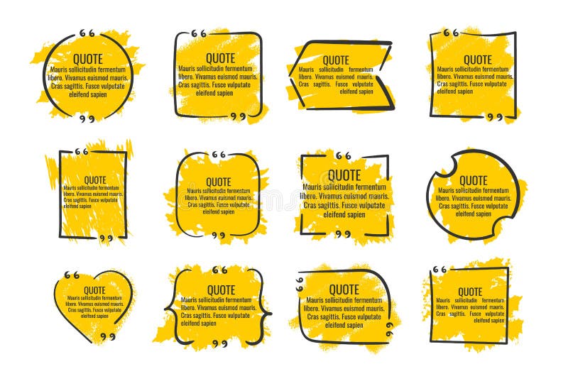 Quote frame notes. stock vector. Illustration of quotation - 207670120