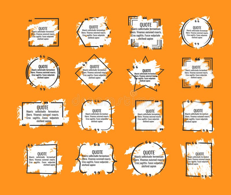 Quote frame notes stock vector. Illustration of info - 207634413