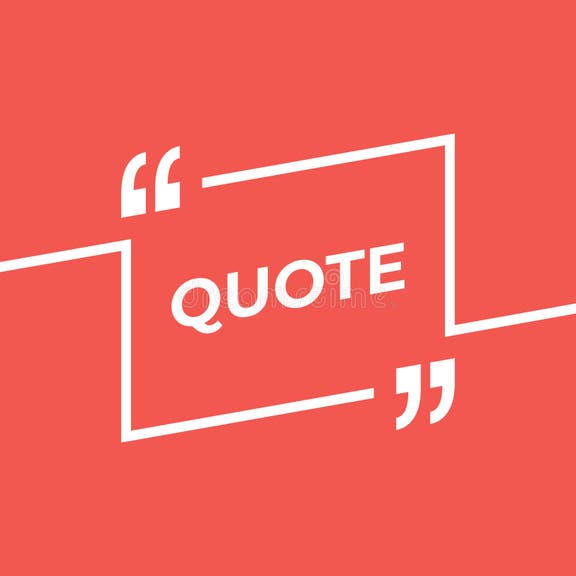 Quote Frame. Rectangle Shape. Textbox for Comment, Title, Citation ...