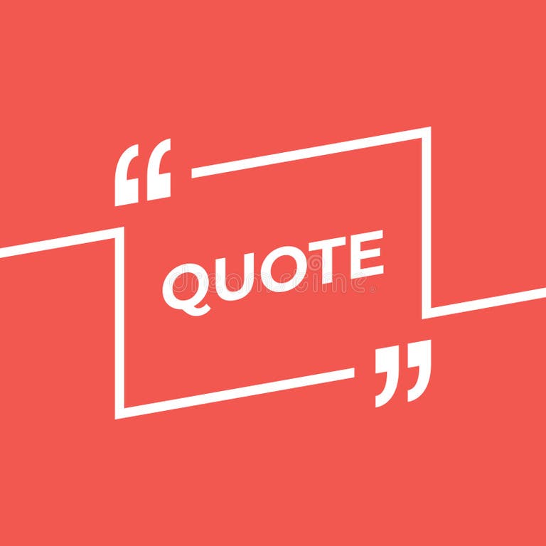 Quote Frame. Rectangle Shape. Textbox for Comment, Title, Citation ...