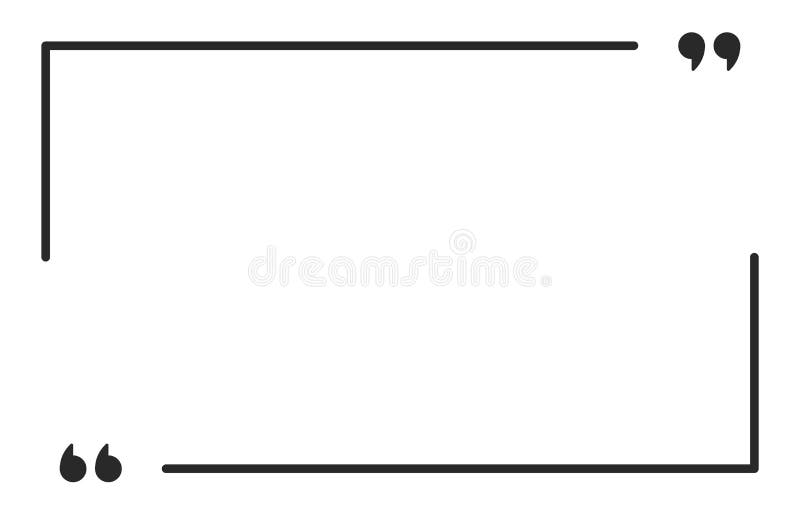 Quote Frame. Template Design of Empty Quotes Square for Statements or ... Quote Frame. Template Design of Empty Quotes Square for Statements or ...