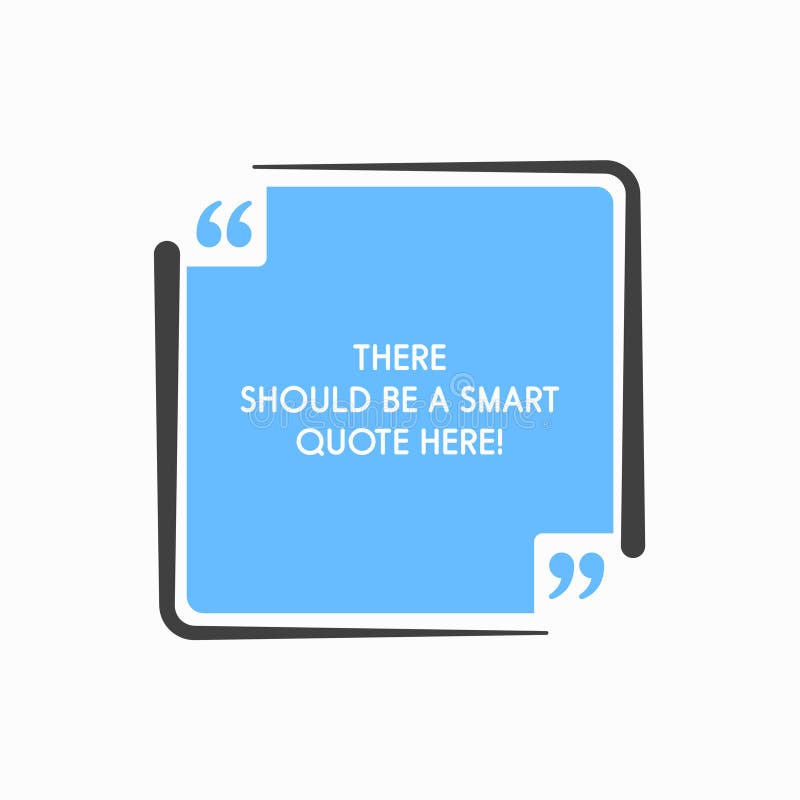 Quote Frame, Text in Brackets, Speech Bubble Stock Vector ...