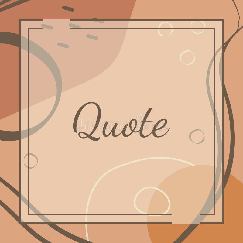 Quote Frames Blank Template. Empty Quote Abstract Borders with Copy ...