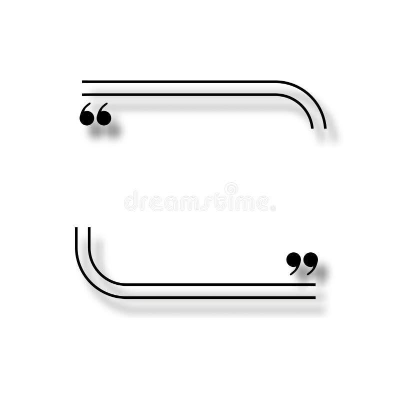 Quote Box Frames Set Isolated. Bubble Speech Comment Message Reference ...