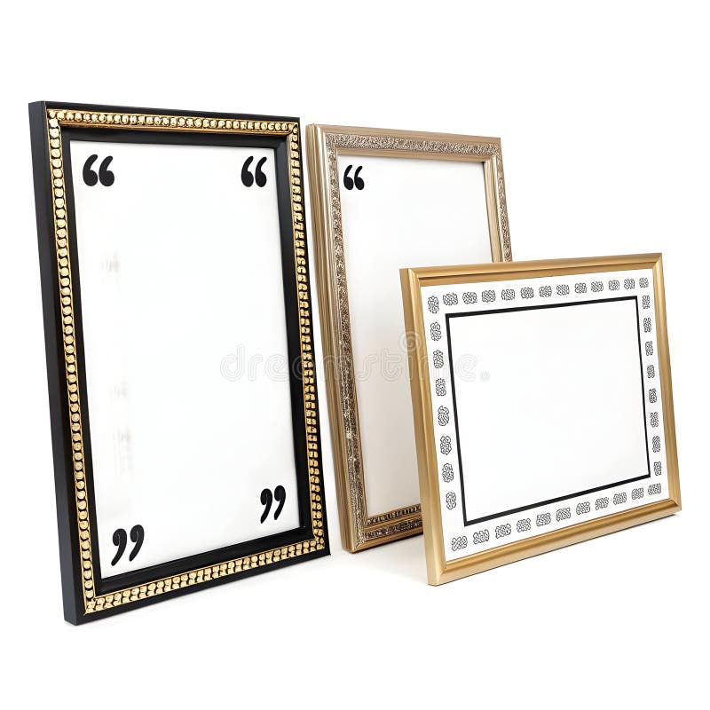 Quote frames templates stock illustration. Illustration of template ...