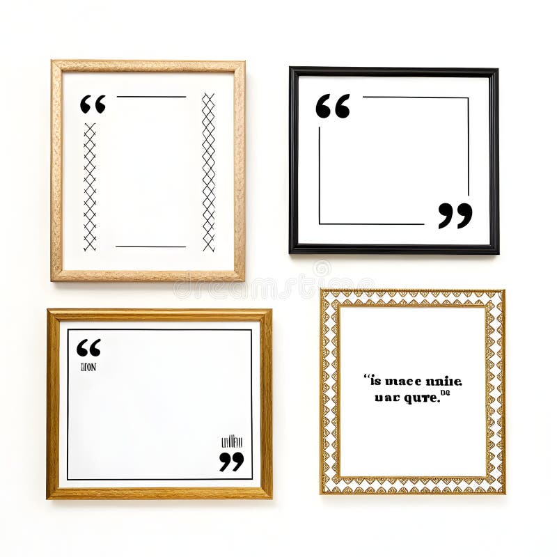 Quote frames templates stock illustration. Illustration of template ...