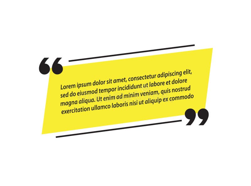 Quote Frames Templates. Quote Text Bubbles. Speech Bubble. Vector ...