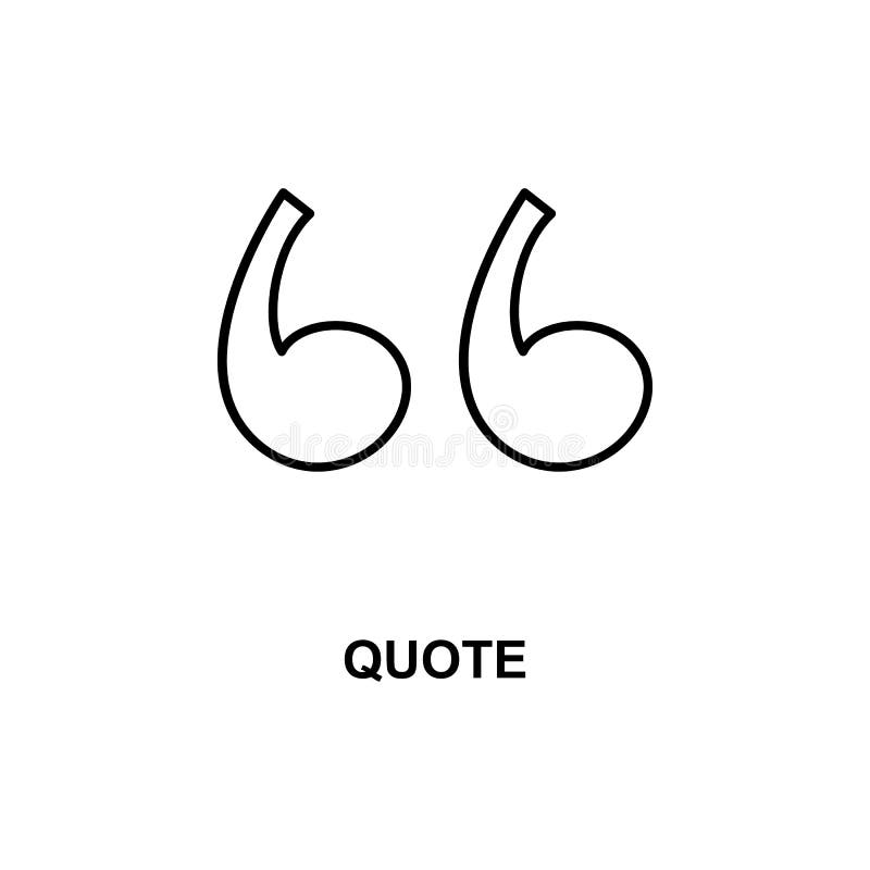 Quote Icon. Element of Simple Web Icon with Name for Mobile Concept and ...