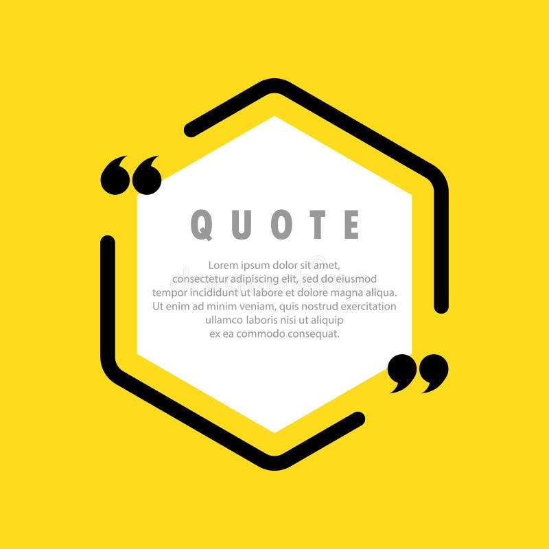 Quote Icon. Quotemark Outline, Speech Marks, Inverted Commas, Blank ...