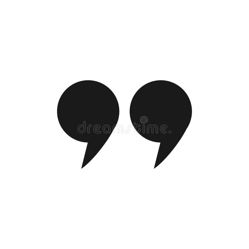 Quote Icon. Speech Bubble Symbol. Vector Illustration, Flat Design ...