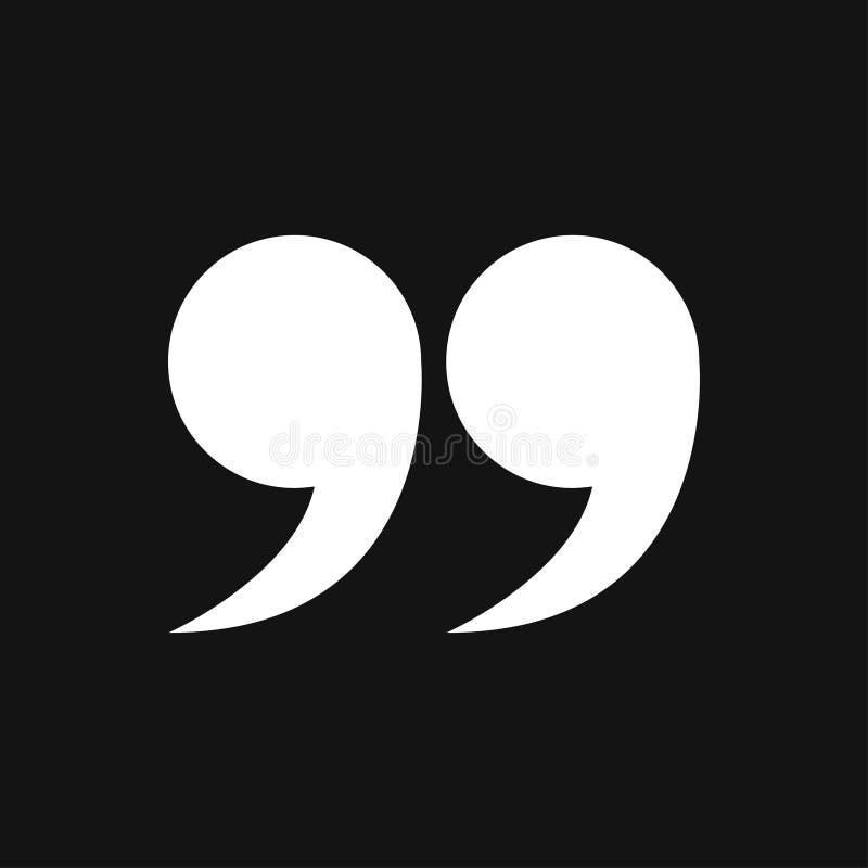 Quote Icon Vector Sign Symbol for Design Stock Illustration ...