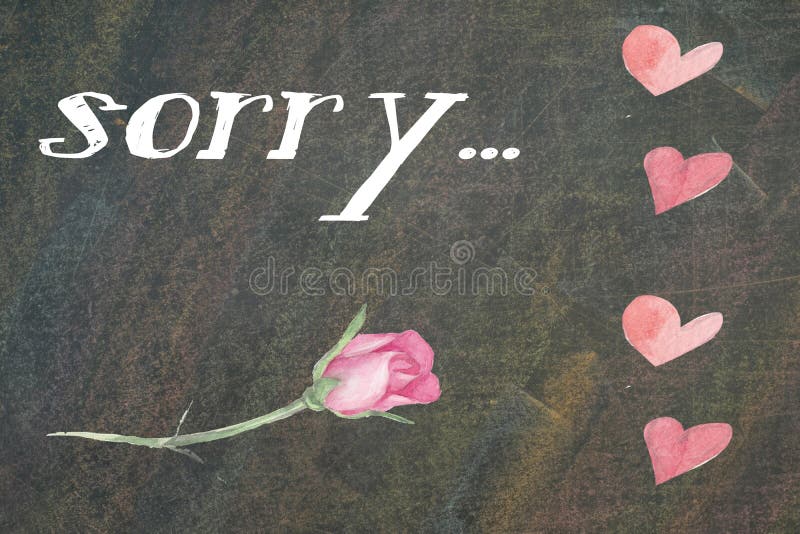Chalkboard Frame with Text. Stock Illustration - Illustration of sorry ...