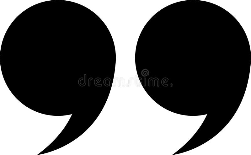Quote Mark Icon for Conversation or Definition. Quote Icon. Quotation ...