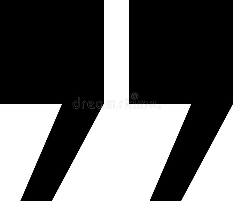 Quote Mark Icon for Conversation or Definition. Quote Icon. Quotation ...
