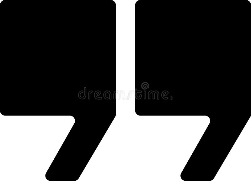 Quote Mark Icon for Conversation or Definition. Quote Icon. Quotation ...