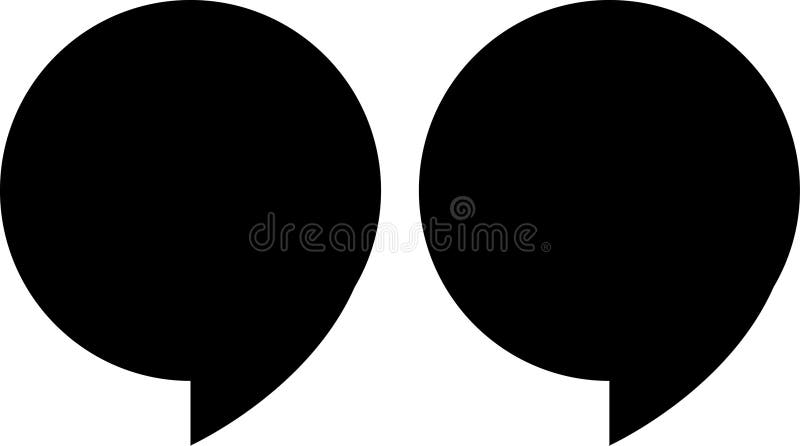 Quote Mark Icon for Conversation or Definition. Quote Icon. Quotation ...