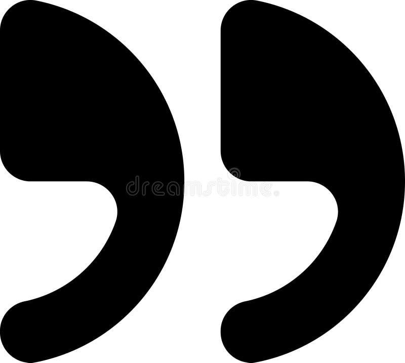 Quote Mark Icon for Conversation or Definition. Quote Icon. Quotation ...