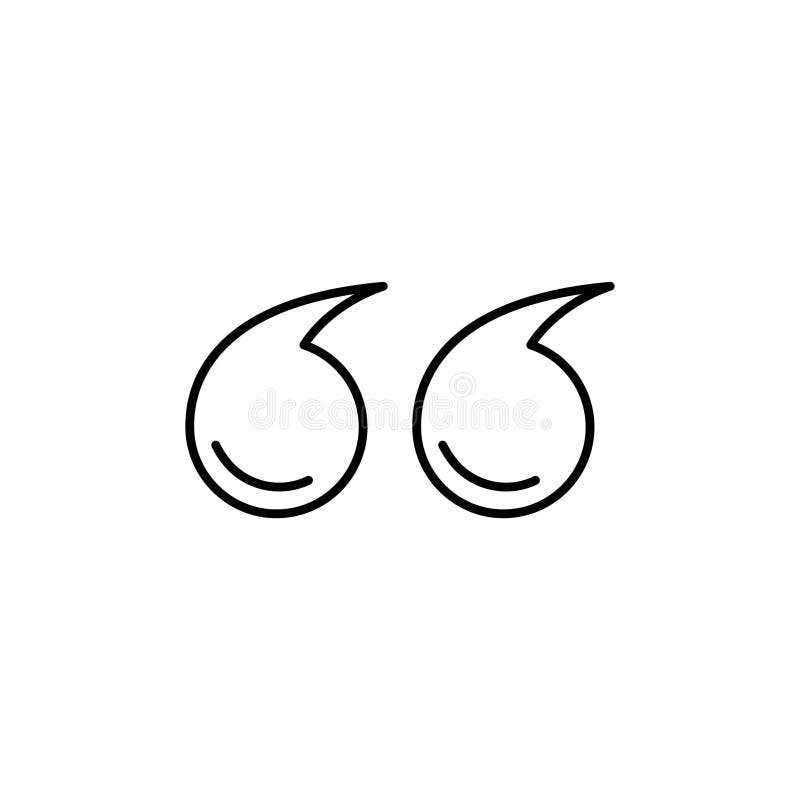 Quote Icon Vector for Web and Mobile App. Quotation Mark Sign and ...