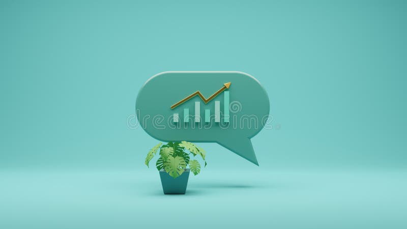 Quote Message Frame with Isometric 3D Rendered Background, Chat Box in ...