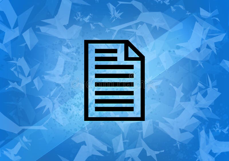 Quote Page Aesthetic Abstract Icon on Blue Background Stock ...