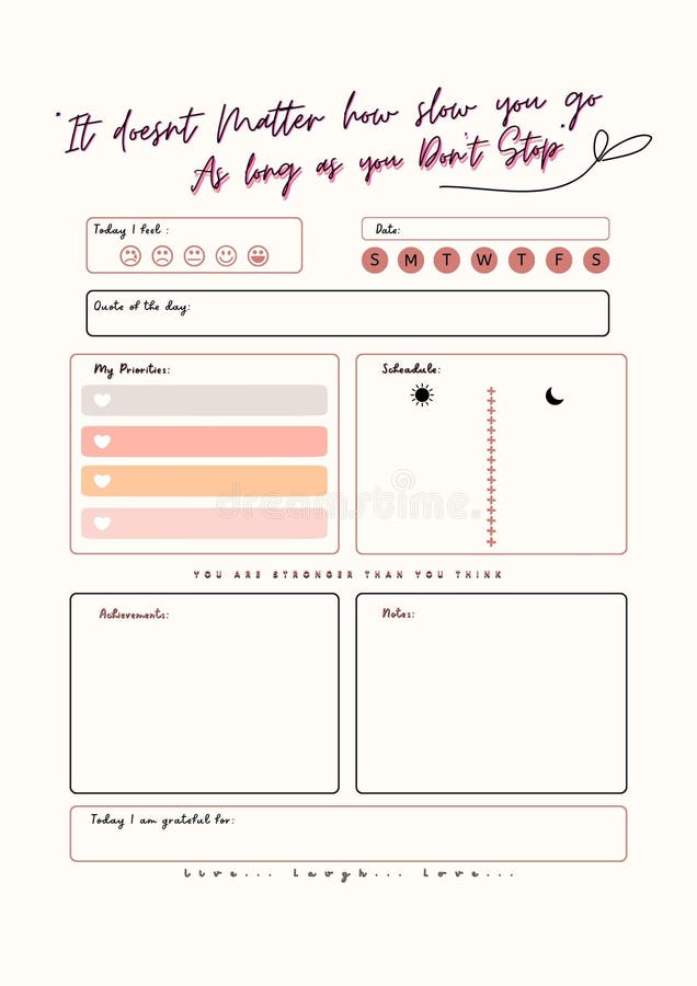 Quote Planner Digital Planning Insert Sheet Printable Page Template ...