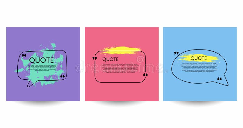 Quote Poster Set. Hand Drawn Geometric Frame, Box Collection with ... Quote Poster Set. Hand Drawn Geometric Frame, Box Collection with ...