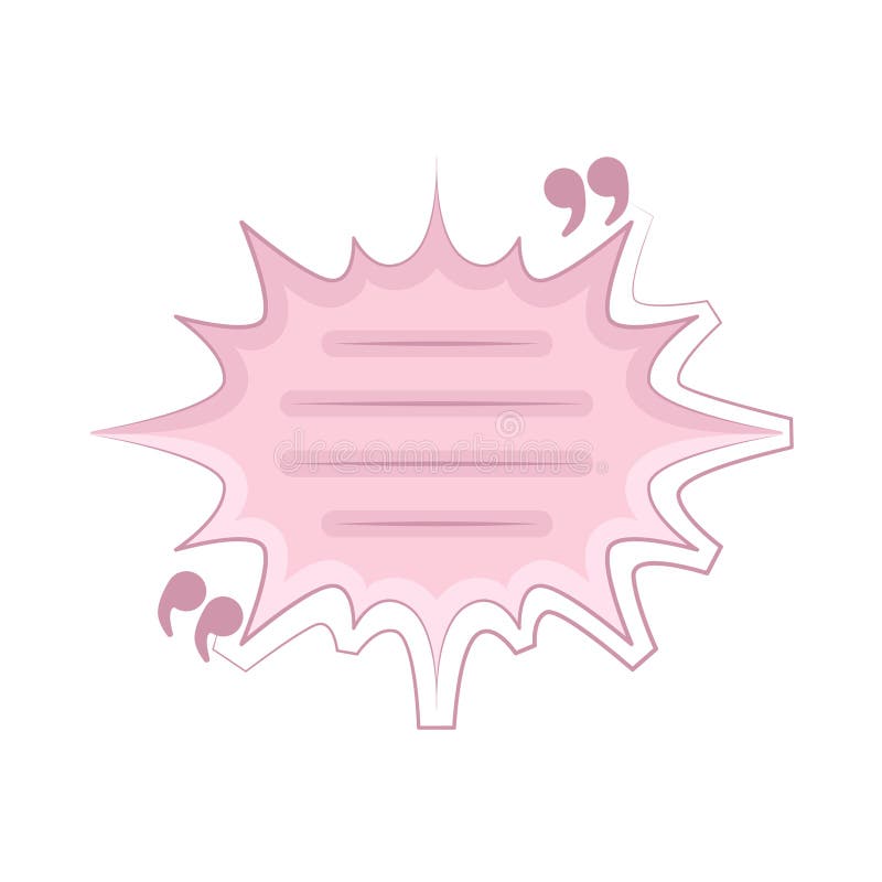 A Quote Bubble Often Used in Comics, Cartoons, or Graphic Design ...