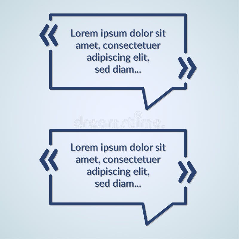 Quote Shout Text Box Minimalistic Geometrical Design Stock Vector ...