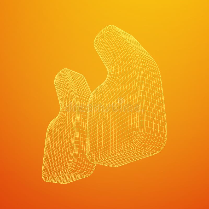 Quote sign abstract mesh stock vector. Illustration of frame - 136518381