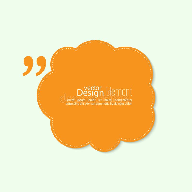 Quote sign icon stock vector. Illustration of bubble - 54259319