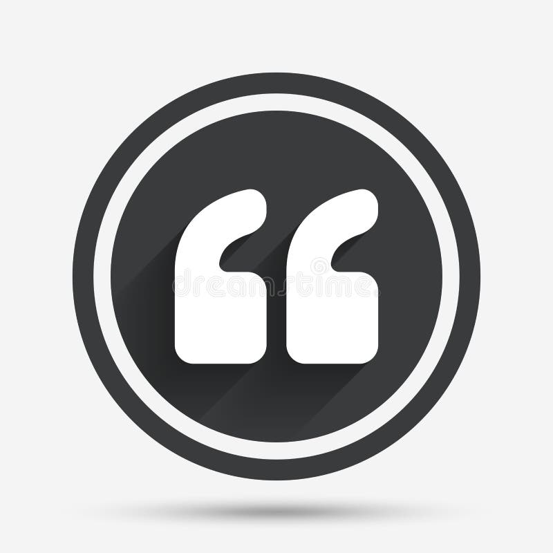 Quotation Circle Mark With Grunge Effect. Circle Design Element For ...