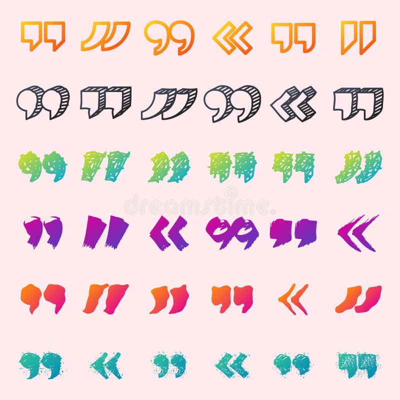 Quote Sign Icon Text Concept Message Bubble Dialog Symbol Quotation ...