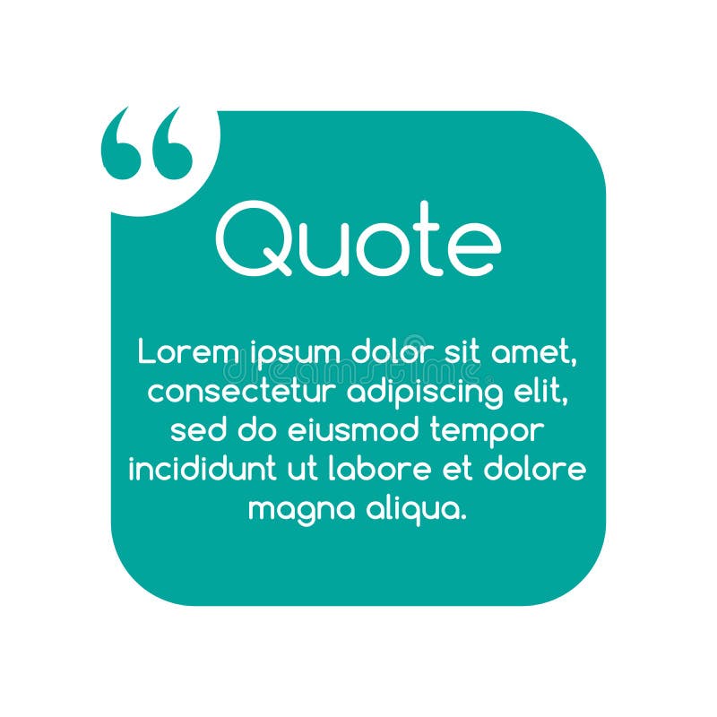 Quote Speech Bubble, Template, Text in Brackets, Citation Frame, Quote ...
