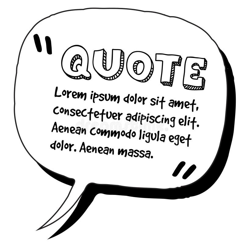 Quotation Marks Scribble Stock Illustrations – 95 Quotation Marks ...