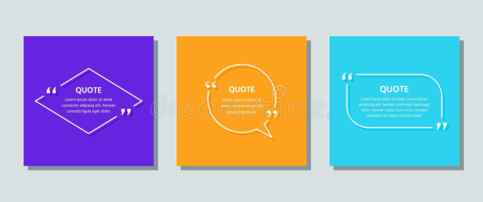 Quote Text Box. Vector Illustration. Template Quotation Frame in Simple ... Quote Text Box. Vector Illustration. Template Quotation Frame in Simple ...