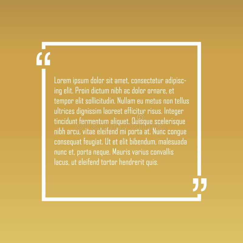 Quote Text Bubble. Commas, Note, Message and Comment Stock Illustration ...